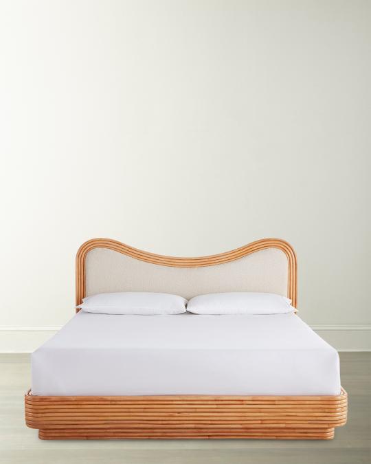 Jonathan Adler Riviera Wave King Bed | Neiman Marcus