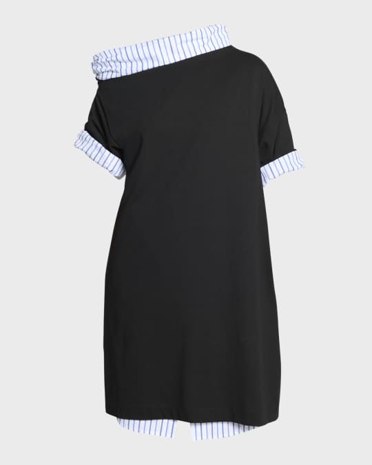 Dries Van Noten Henea Layered Shirtdress | Neiman Marcus