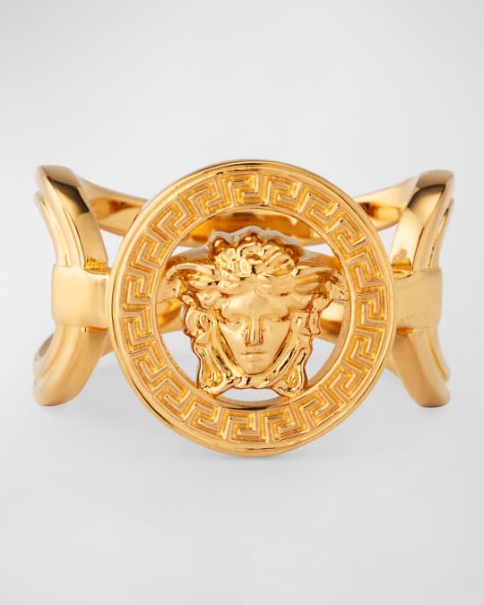 Versace Medusa 95 Brass Ring | Neiman Marcus