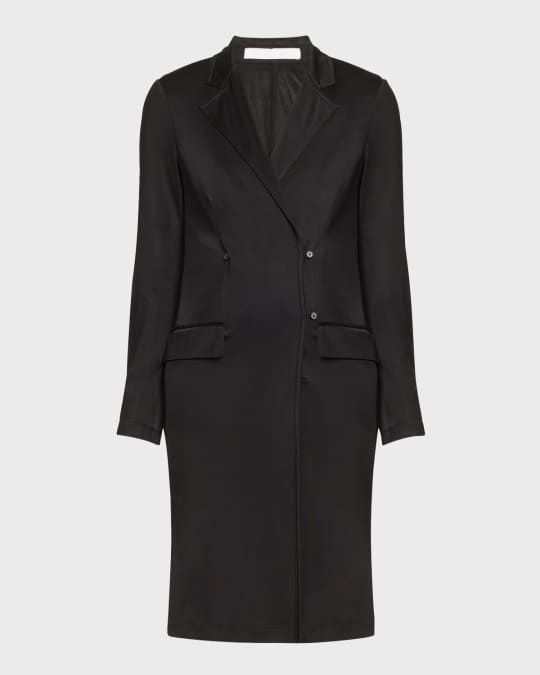 Helmut Lang Long Fluid Jacket | Neiman Marcus