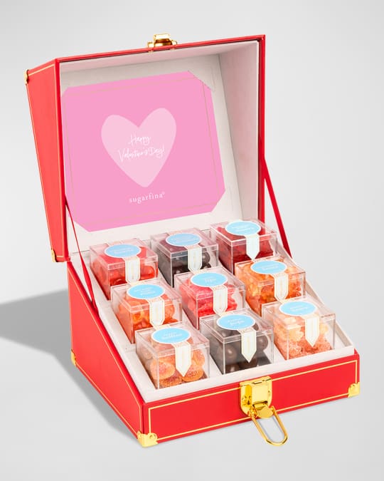 Sugarfina Happy Valentine's Day 9-Piece Mini Trunk Box (V-Day 2024 ...