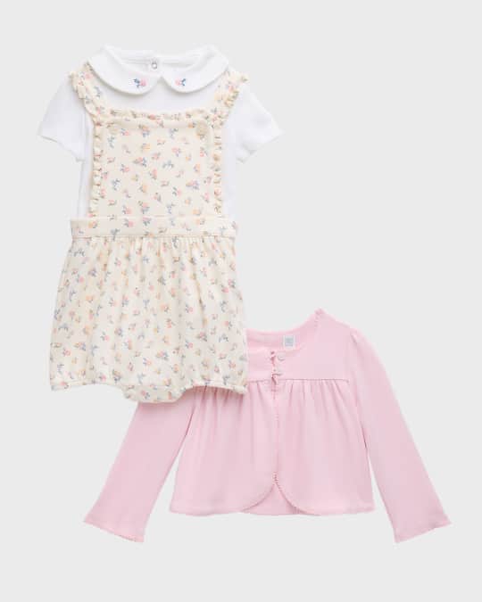 Ralph Lauren Childrenswear Girl's Interlock Picot Cardigan, Shortall ...