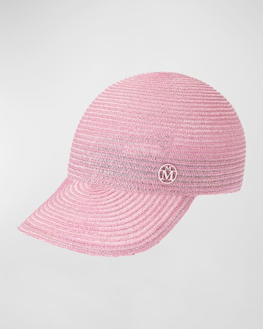 Maison Michel Tiger Seasonal Iconic Straw Baseball Hat | Neiman Marcus