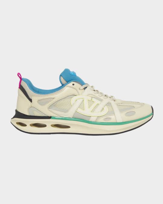 Valentino Garavani Men's V-Logo Easy Jog Sneakers | Neiman Marcus