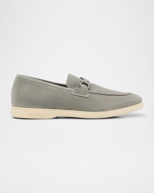 Ferragamo Men's Cosimo Leather Gancini Bit Loafers | Neiman Marcus