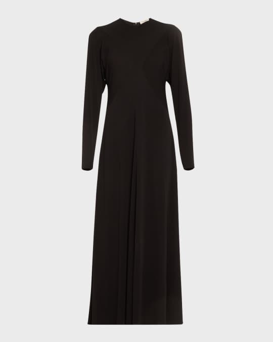 THE ROW Venusia Long-Sleeve A-Line Maxi Dress | Neiman Marcus