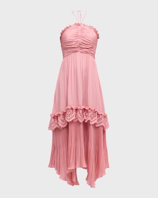 Ramy Brook Dulce Tiered Halter Maxi Dress | Neiman Marcus