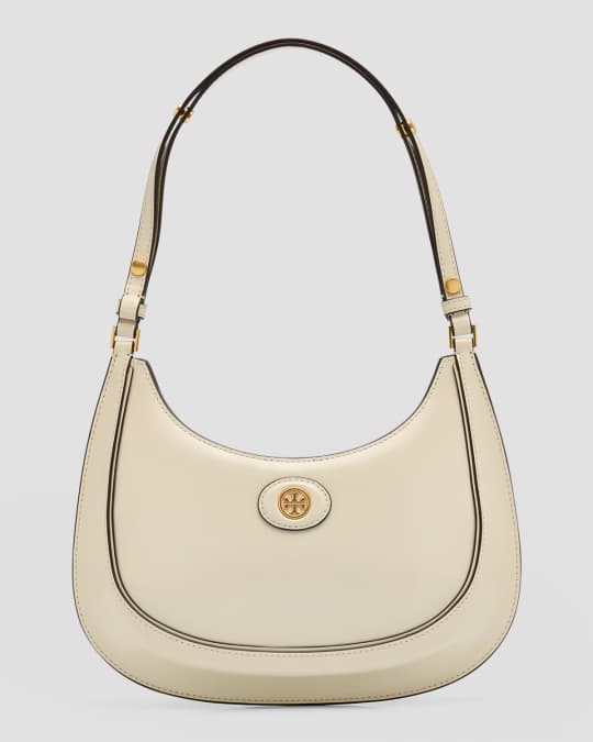 Tory Burch Robinson Crescent Leather Convertible Shoulder Bag | Neiman ...