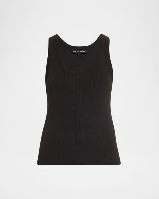 Veronica Beard Birke Scoop-Neck Tank Top | Neiman Marcus
