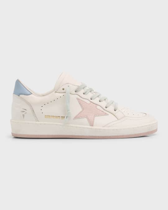 Golden Goose Ball Star Mixed Leather Low-Top Sneakers | Neiman Marcus