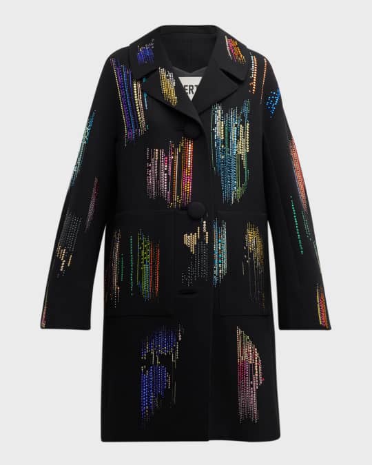 Libertine FWB Top Coat with Crystal Detail | Neiman Marcus