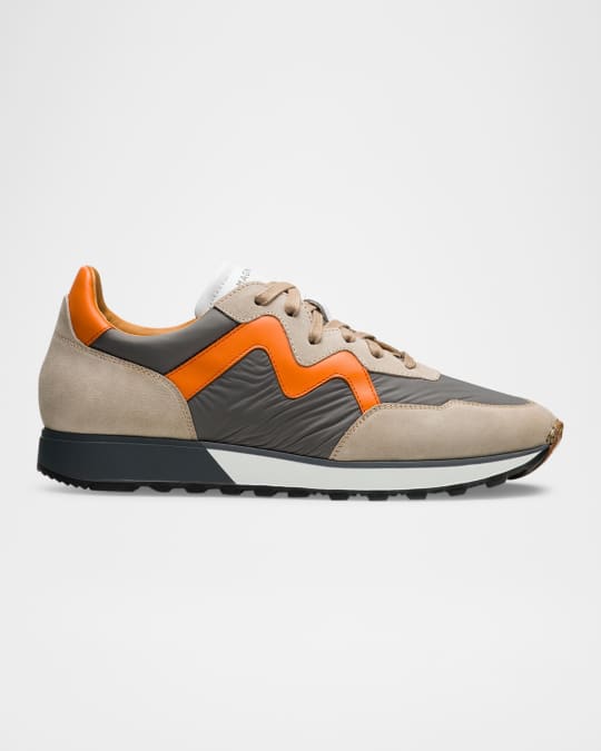 Magnanni Men's Mixed Media Runner Sneakers | Neiman Marcus