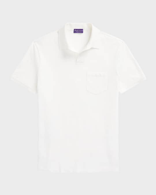 Ralph Lauren Purple Label Men's Custom Slim Fit Cotton-Blend Polo Shirt ...