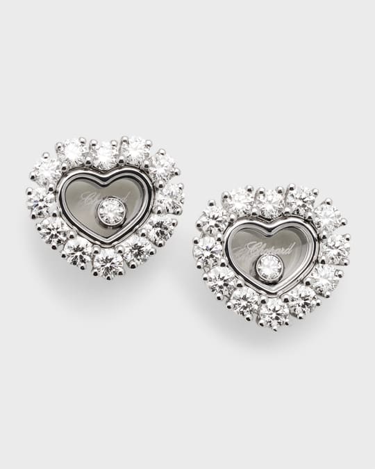 Chopard Happy Diamonds Icons 18K White Gold Joaillerie Earrings ...