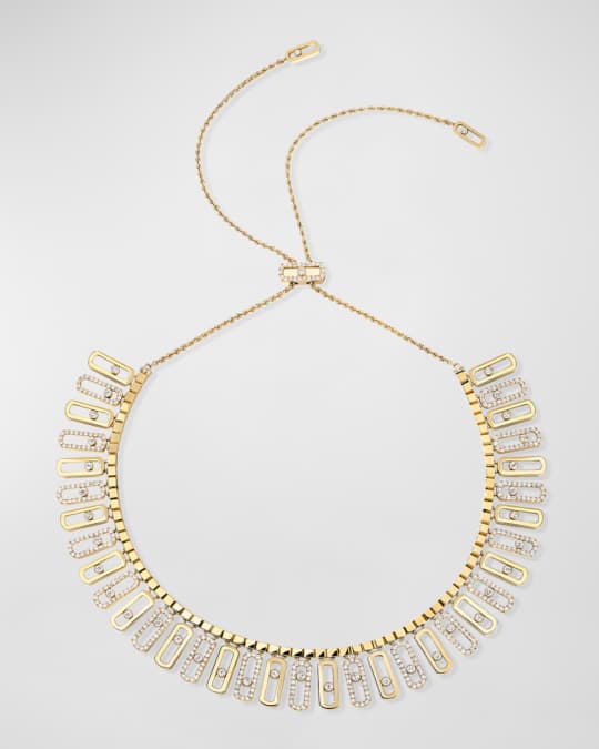 Messika Move Icon Necklace in 18K Yellow Gold | Neiman Marcus