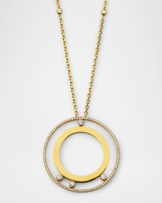 Messika Move Romane 18K Yellow Gold Diamond Necklace | Neiman Marcus