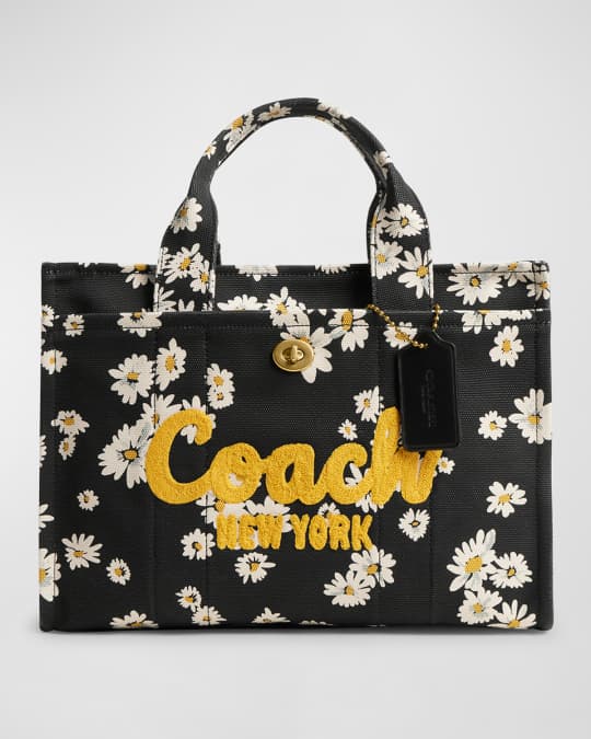 Coach Floral-Print Canvas Cargo Tote Bag | Neiman Marcus