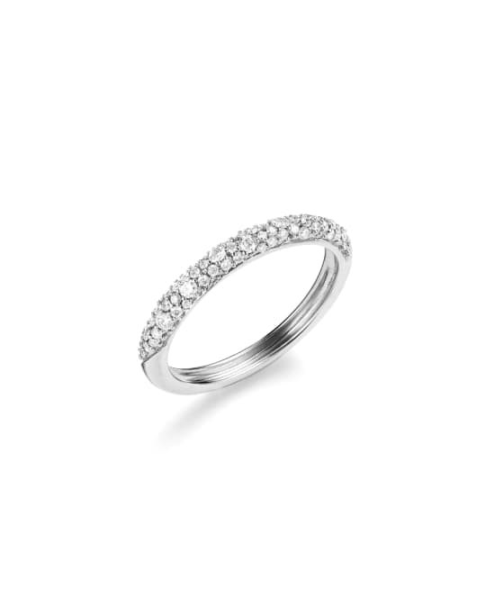LANA 14k White Gold Diamond Cluster Stack Ring, Size 7 | Neiman Marcus