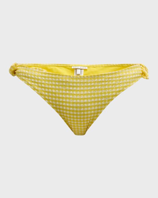 Heidi Klein Cape Town Seersucker Bow Bikini Bottoms | Neiman Marcus