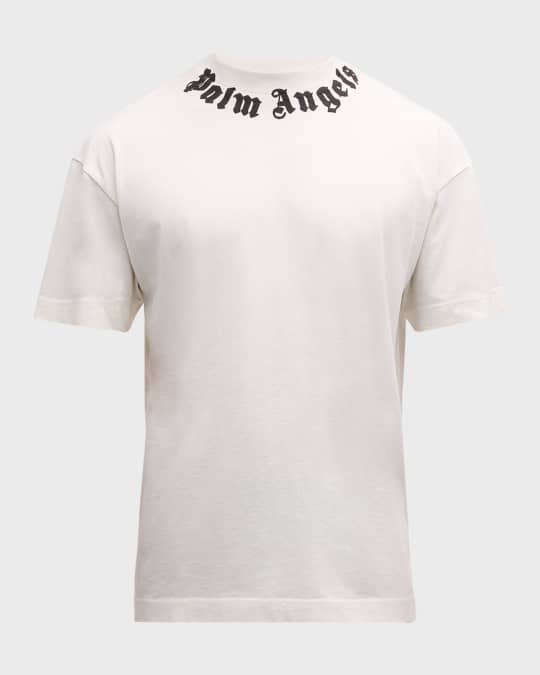 Palm Angels Men's Neck Logo T-Shirt | Neiman Marcus