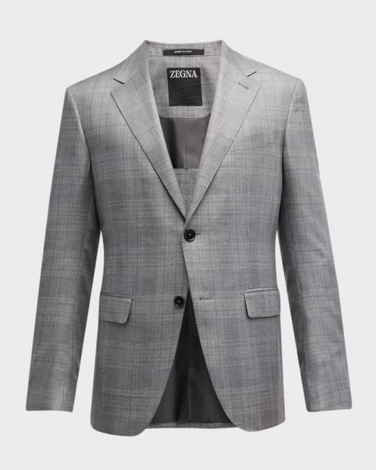 ZEGNA Men's Plaid Cashmere-Blend Sport Coat | Neiman Marcus