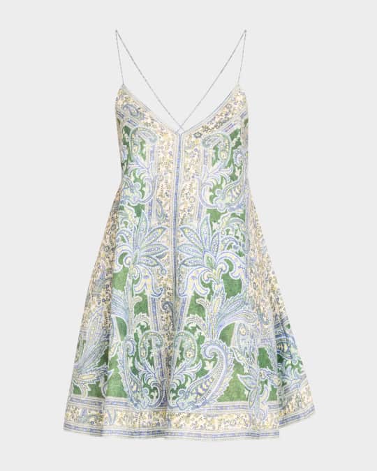 Zimmermann Ottie Swing Mini Dress | Neiman Marcus