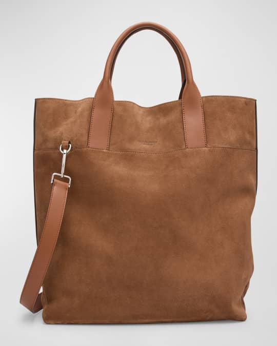 Giorgio Armani Men's Suede Tote Bag | Neiman Marcus