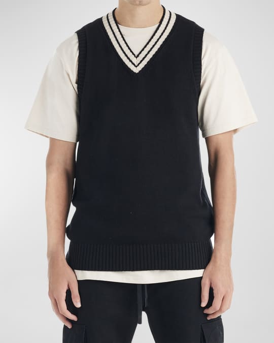 NANA JUDY Men's Raphael Cotton Knit Vest | Neiman Marcus