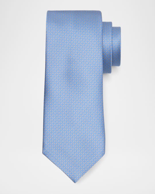 Stefano Ricci Men's Micro-Grid Silk Tie | Neiman Marcus