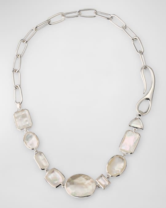 Ippolita Rock Candy Large Mixed-Cut Stone and Linea Links Necklace in ...