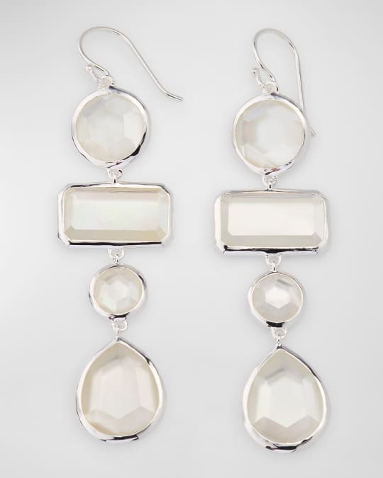Ippolita Rock Candy Large Mixed-Cut 4-Tier Earrings in MOP and Rock ...