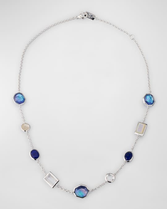 Ippolita Rock Candy® Mixed-Cut Sterling Silver Station Necklace, 16-18 ...