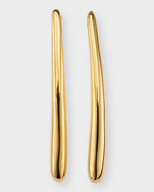 Lisa Nik Golden Dreams 18K Yellow Gold Linear Bar Earrings | Neiman Marcus