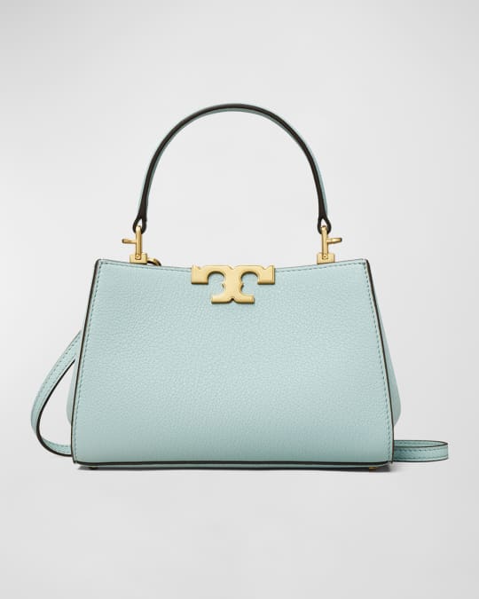 Tory Burch Eleanor Mini Pebbled Leather Satchel Bag | Neiman Marcus