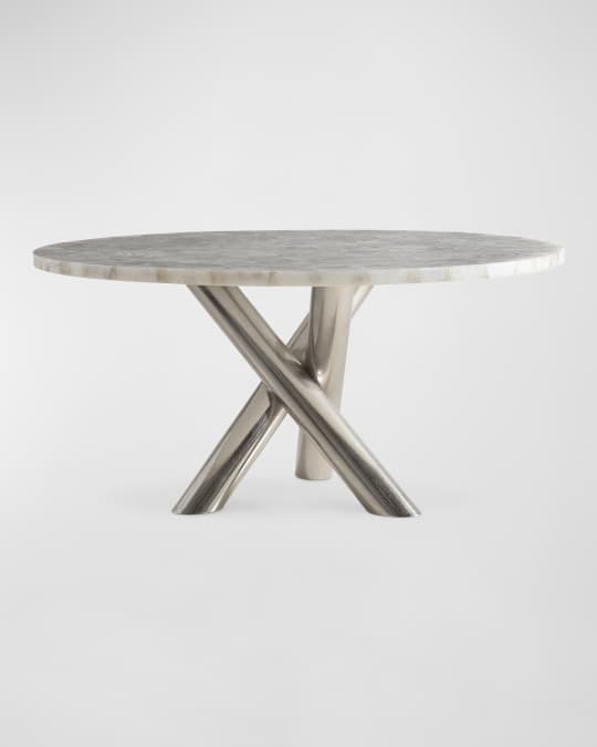 Bernhardt Interiors Ornella 60" Round Agate Dining Table | Neiman Marcus