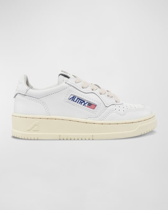 AUTRY Kid's Medalist Low-Top Leather Sneakers, Toddler/Kids | Neiman Marcus