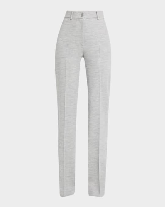 Akris punto Faysa Felted Wool Jersey Pants | Neiman Marcus