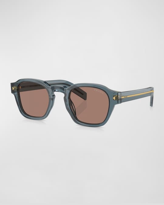 Prada Men's Acetate Square Sunglasses | Neiman Marcus