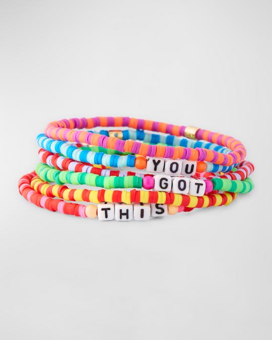 Roxanne Assoulin Reminder Message Rubber Bracelets, Set of 6 | Neiman ...