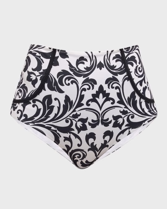 Brendratti Roma Renaissance High-Waist Bikini Bottoms | Neiman Marcus