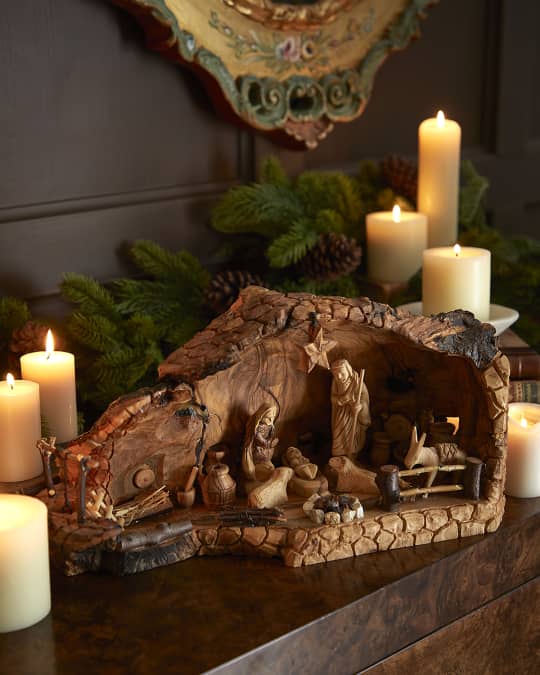 Bethlehem Star Large Cave Nativity Set | Neiman Marcus