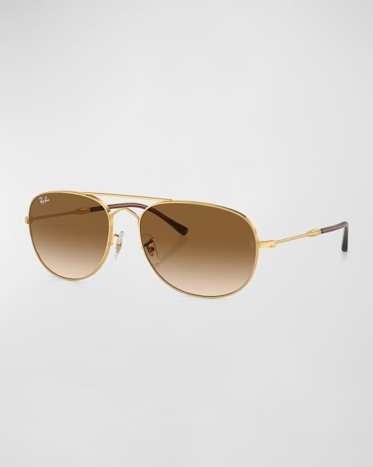 Ray-Ban Men's Bain Bridge Aviator Sunglasses | Neiman Marcus