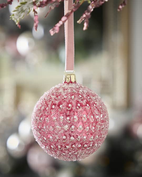 Neiman Marcus Opal Ball Christmas Ornament with Pearls | Neiman Marcus