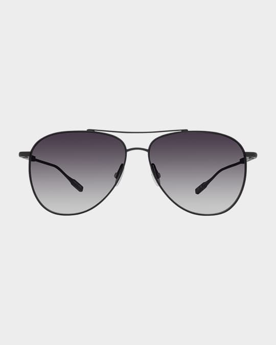 Barton Perreira Trask Titanium Aviator Sunglasses | Neiman Marcus