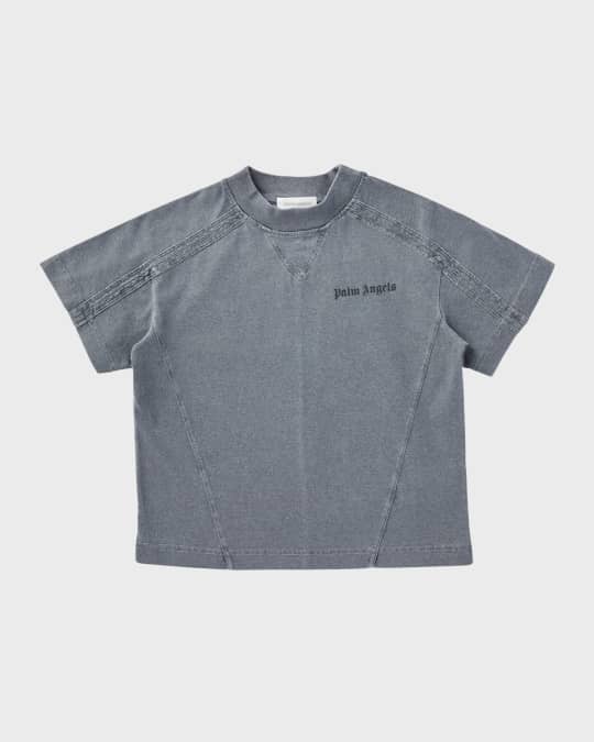Palm Angels Girl's Logo-Print Faded T-Shirt, Size 4-12 | Neiman Marcus