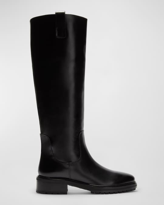 Aeyde Henry Leather Tall Riding Boots | Neiman Marcus