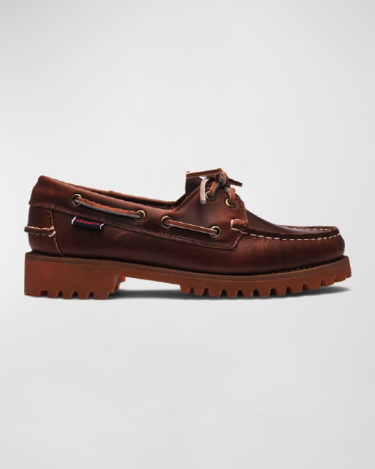 Sebago Ranger Waxy Leather Boat Loafers | Neiman Marcus