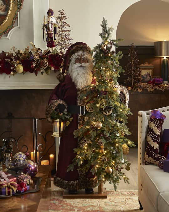 Ditz Designs Realms of Glory Black Santa, 57" | Neiman Marcus