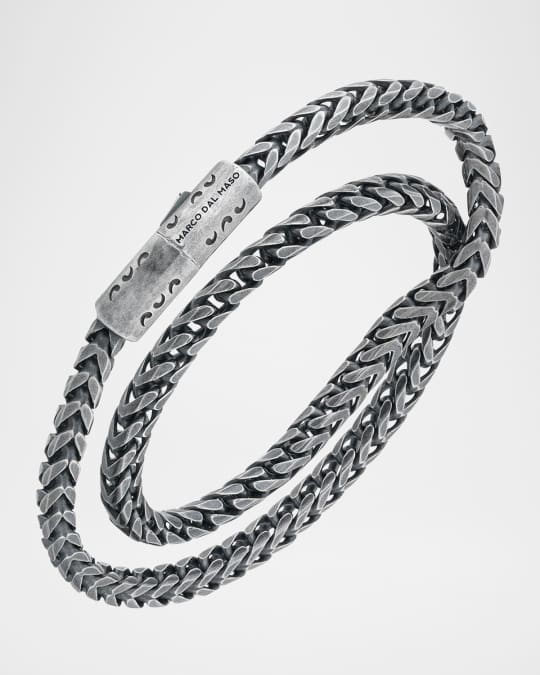 Marco Dal Maso Men's Ulysses Double Wrap Chain Bracelet | Neiman Marcus