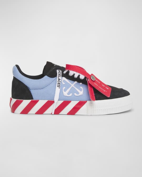 Off-White Boy's Vulcanized Low Top Leather Sneakers, Toddlers/Kids ...